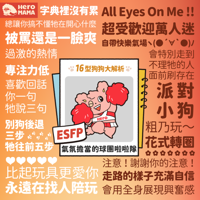 貓狗專屬MBTI心理測驗！狗狗版E型篇 - HeroMama